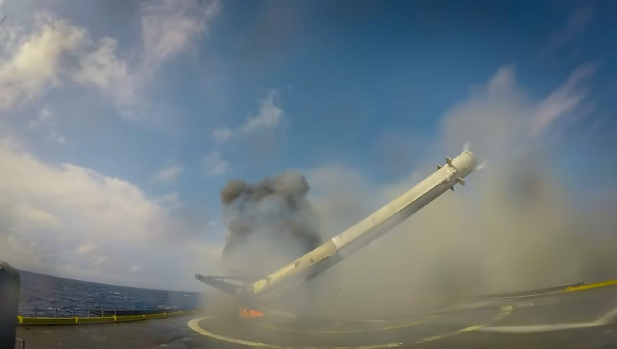 SpaceX’s record breaking booster tipped over during transport on ...