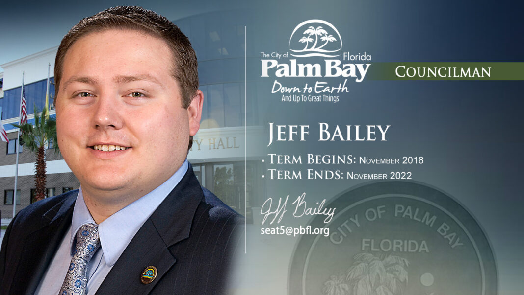 Palm Bay City Councilman Jeff Bailey announces resignation effective ...